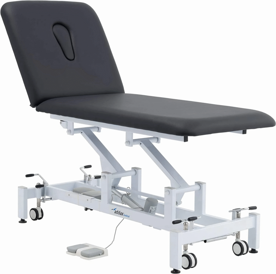 Electric Patient Examination Couch Black – Durable Adjustable Medical ...
